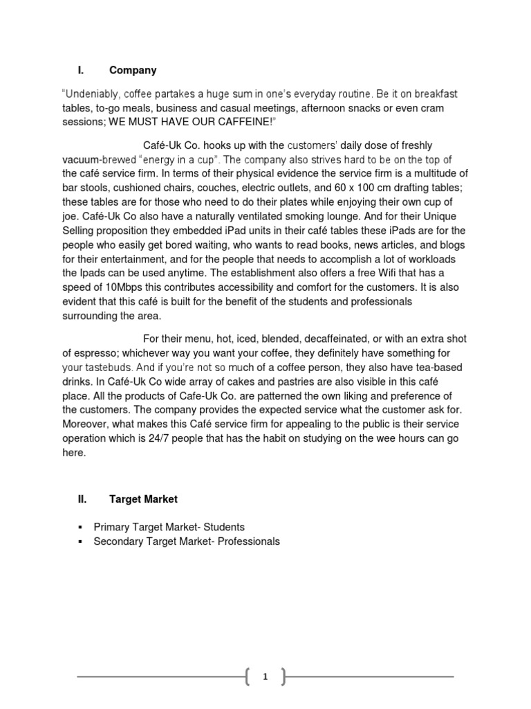 Cafe Market Research | PDF | Survey Methodology | Coffeehouse