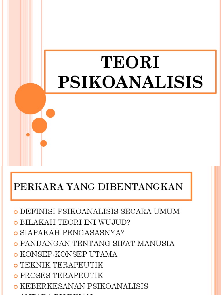 Psychoanalysis Theory | PDF | Pengembangan Diri
