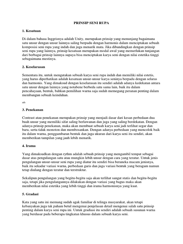 Prinsip Seni Rupa Pdf