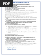 Master Standing Order For Ship's Captain | PDF | Ships | Shipping