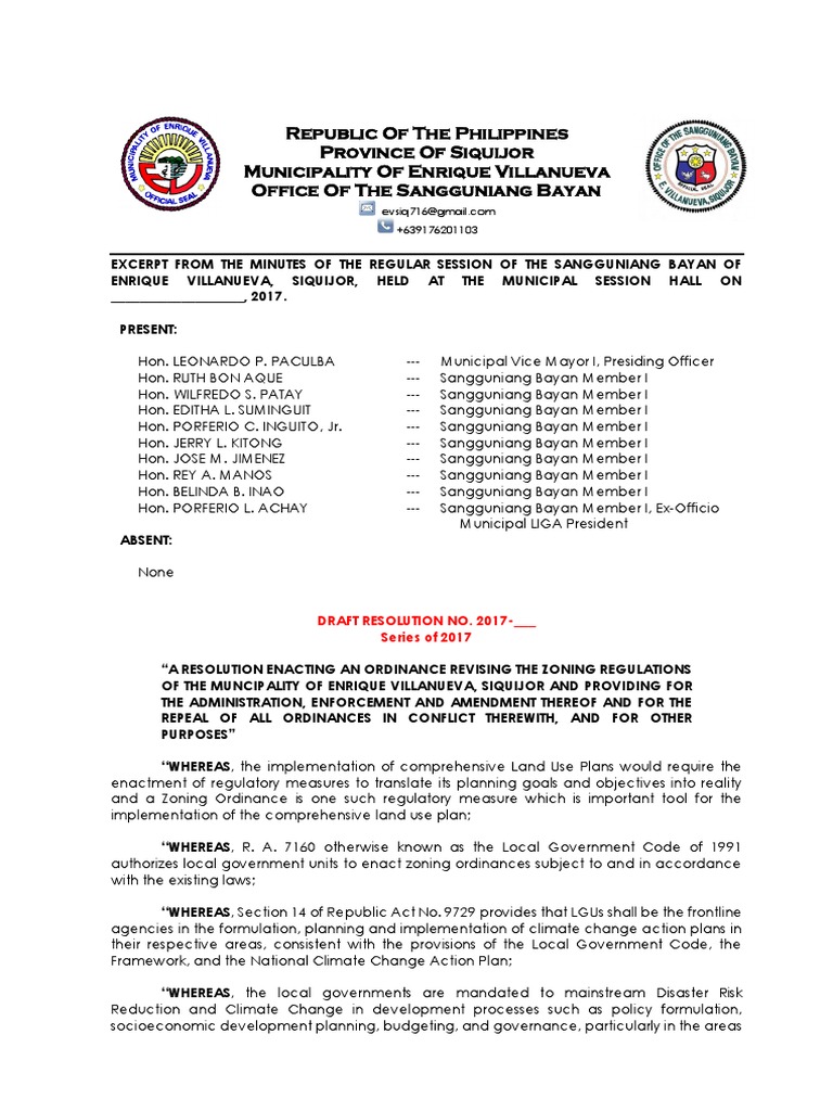 MUNICIPAL ZONING ORDINANCE 2017_101.pdf | Zoning | Building Code | Free ...