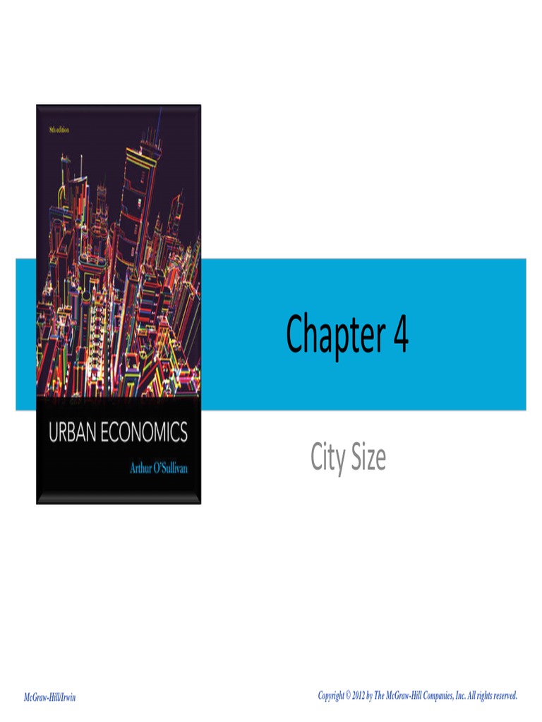 Chapter 4: City Size | PDF | Economic Equilibrium | Economics