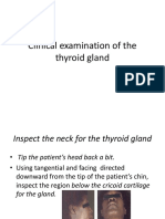 OSCE Thyroid Exam Guide | PDF | Thyroid | Neck