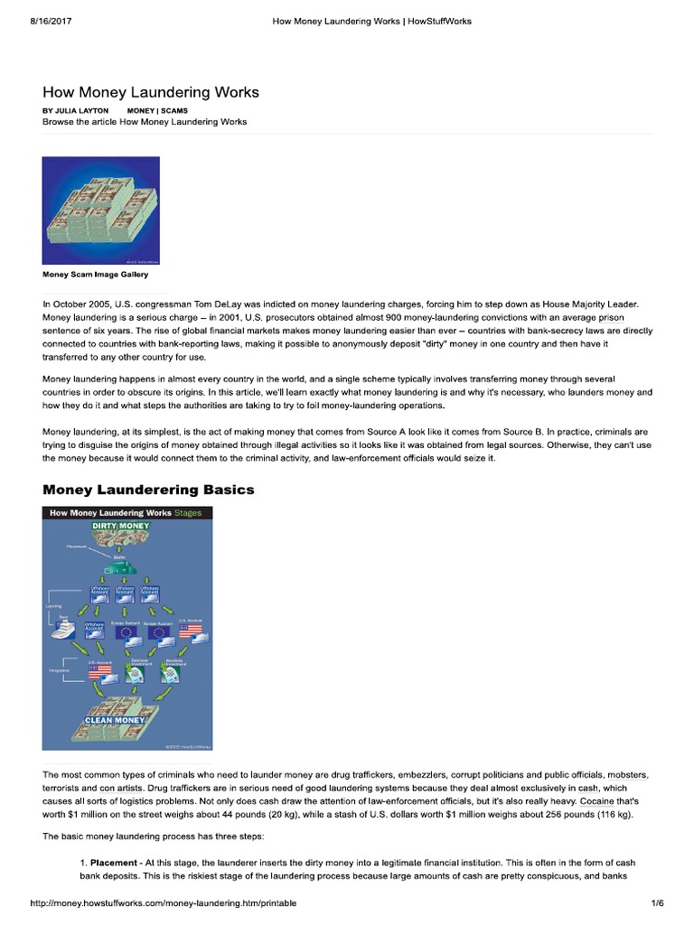 How Money Laundering Works | PDF