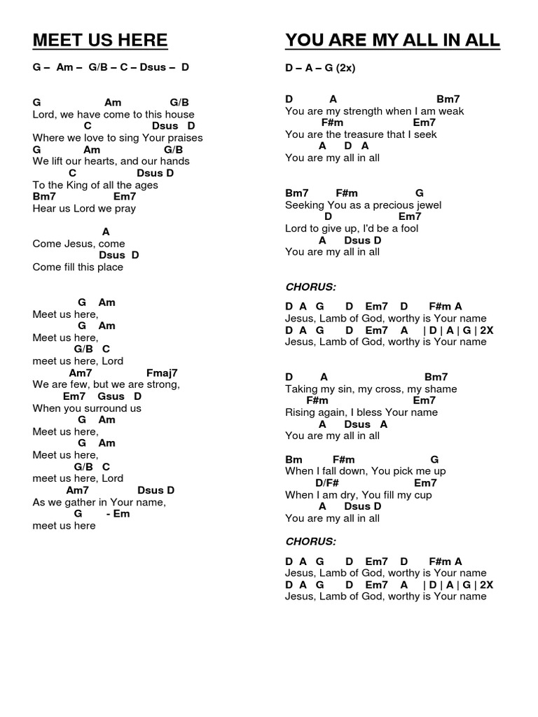 Chords | PDF | Lamb Of God | Abrahamic Religions