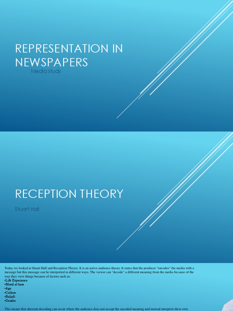 Representation in Newspapers | PDF | Advertising | Communication