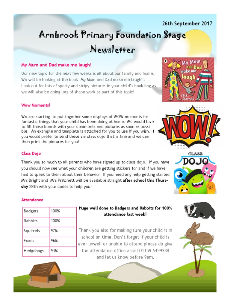 Arnbrook Primary Foundation Stage Update | PDF