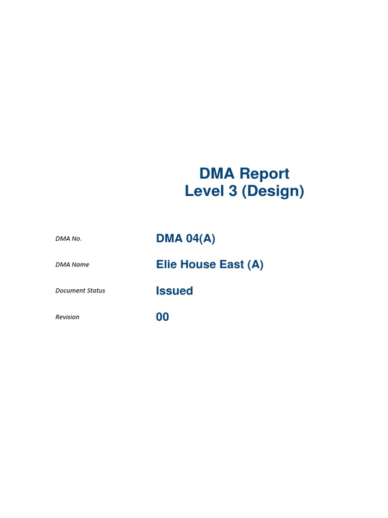 DMA Report Level 3 DMA04 (A) | Download Free PDF | Pipe (Fluid ...