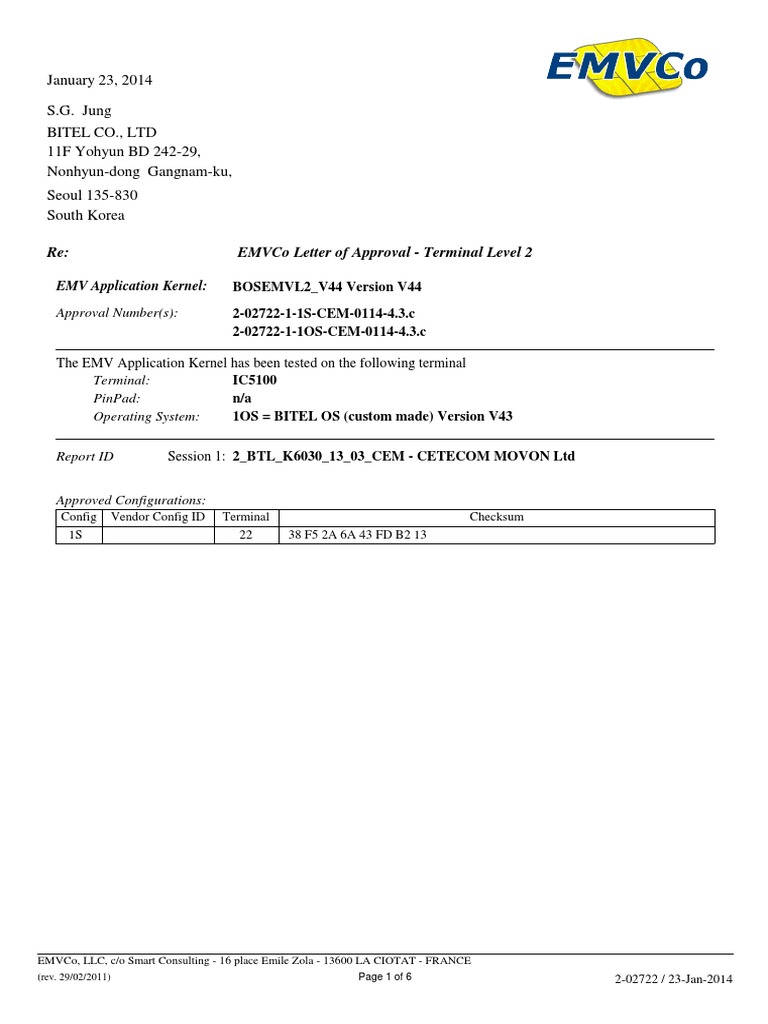 EMV L2-IC5100 Full PDF | PDF | Emv | Computer Security
