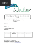 Dealership Application Form | PDF