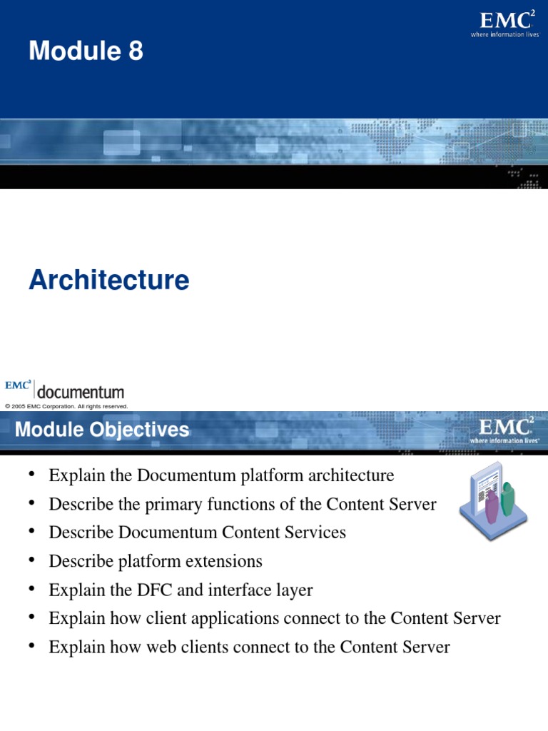 Corso Documentum Base - 5 Architecture | PDF | Application Programming Interface | Web Application