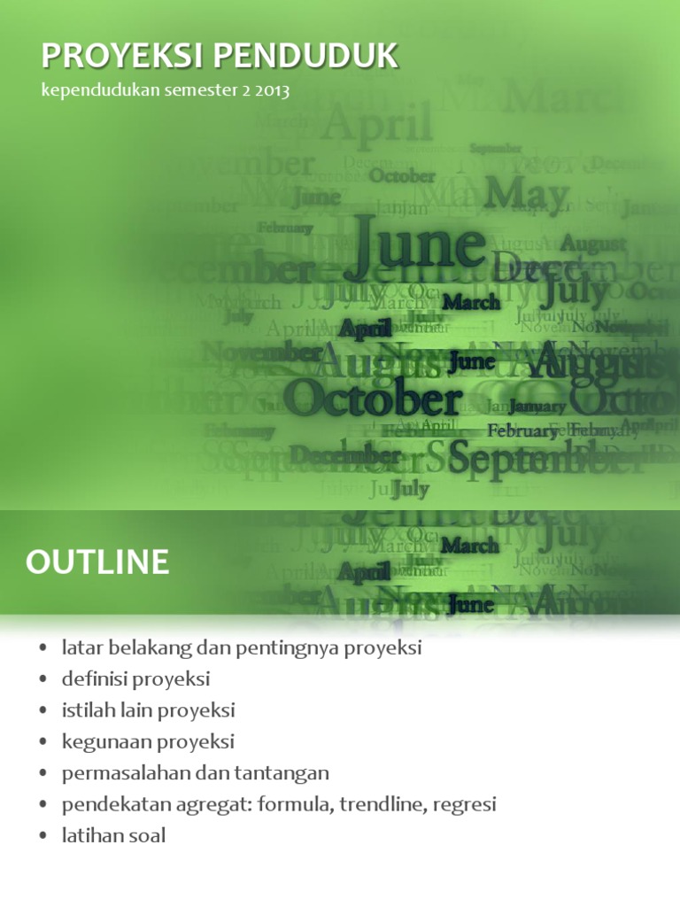 Proyeksi Penduduk | PDF