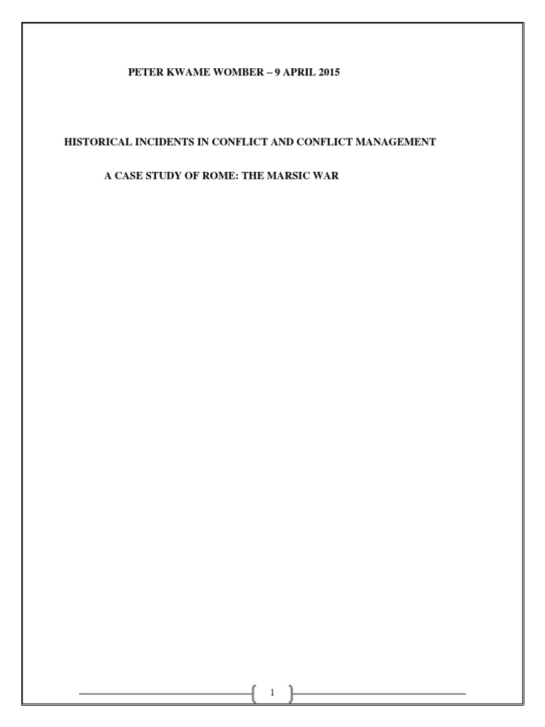 The Social War Between Rome and Its Allies Was Inevitable PDF | PDF ...