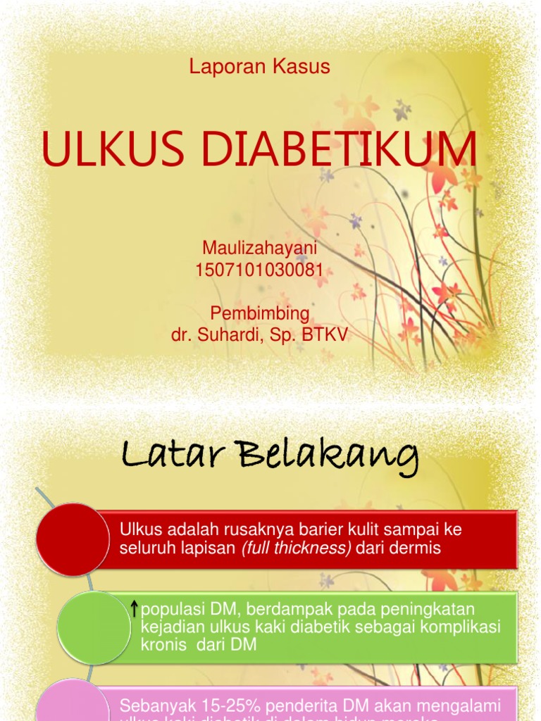 Laporan Kasus Ulkus Diabetikum pada Lansia | PDF