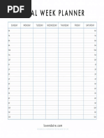 Ideal Week Planner PDF | PDF