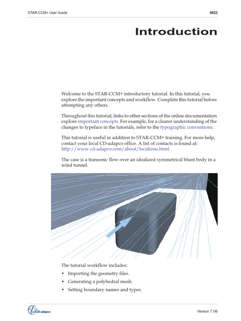StarCCM Tutorial PDF | PDF | Fluid Dynamics | Turbulence