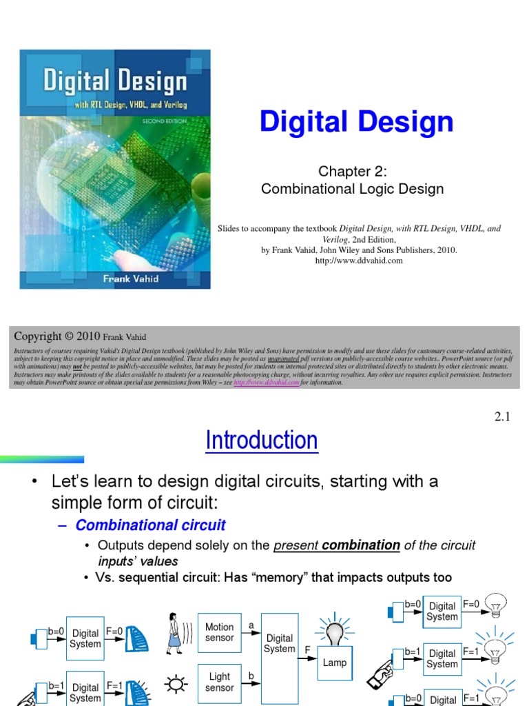 Vahid Digitaldesign ch02 | PDF | Cmos | Integrated Circuit