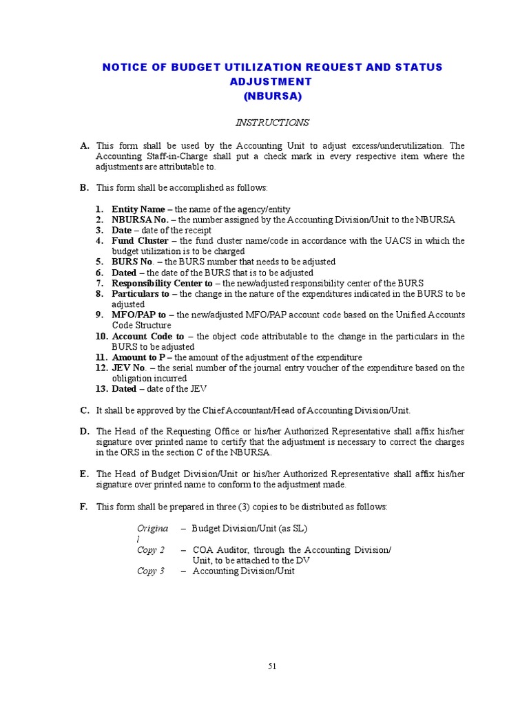 Appendix 15 - Instructions - NBURSA | PDF