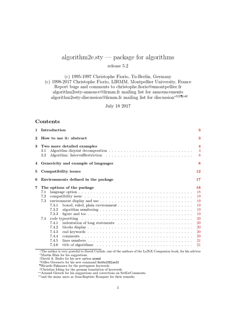 Algorithm2e PDF | PDF | Recursion | Control Flow