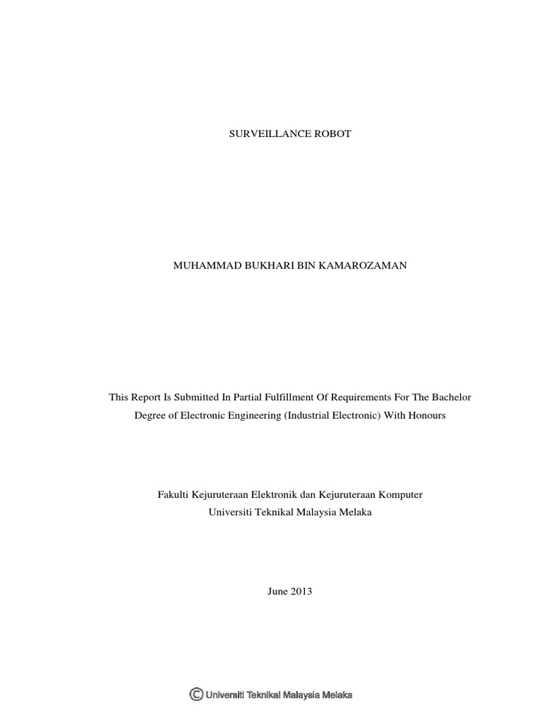 Surveillance Robot | PDF | Surveillance | Closed Circuit Television