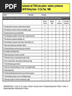 ADHD Rating Scale-IV Con Correccion | PDF | Desorden hiperactivo y ...