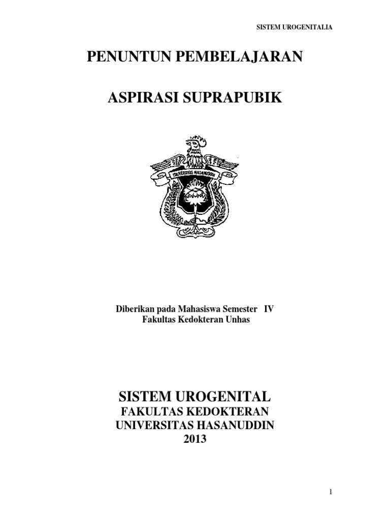Teknik Aspirasi Suprapubik untuk Mahasiswa | PDF | Kesehatan Holistik