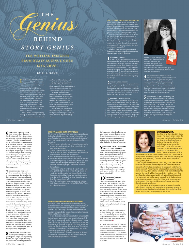 Insights from Lisa Cron's Story Genius | PDF | Plot (Narrative) | Leisure