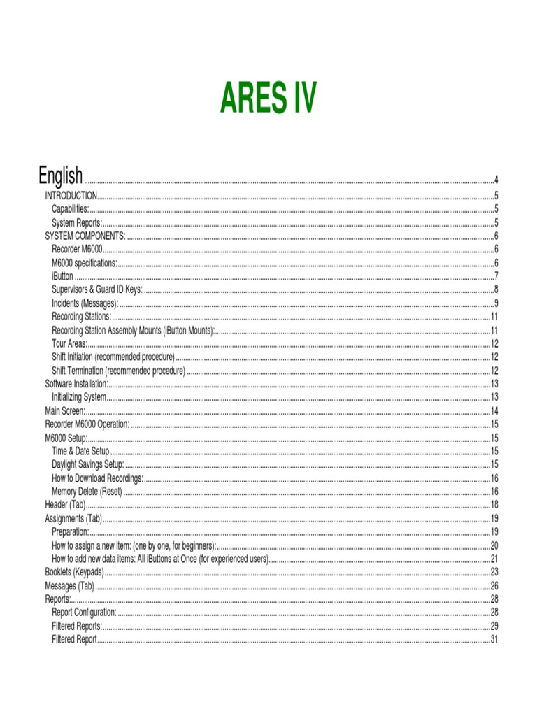 Ares IV - Centor PDF | PDF | Daylight Saving Time | Light Emitting Diode