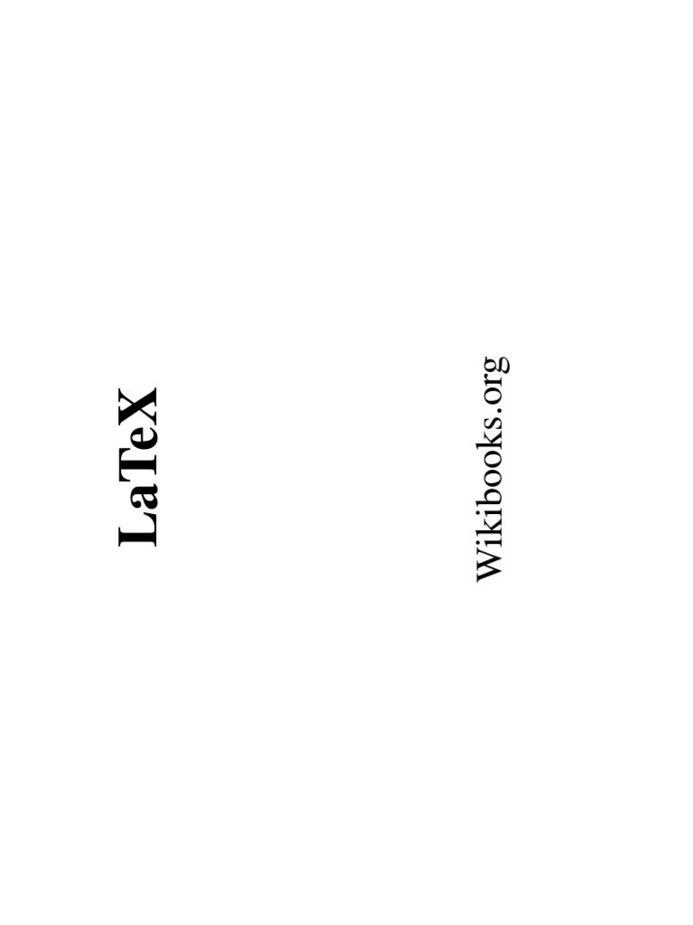 LaTeX Ebook Reader PDF | PDF | Te X | Written Communication