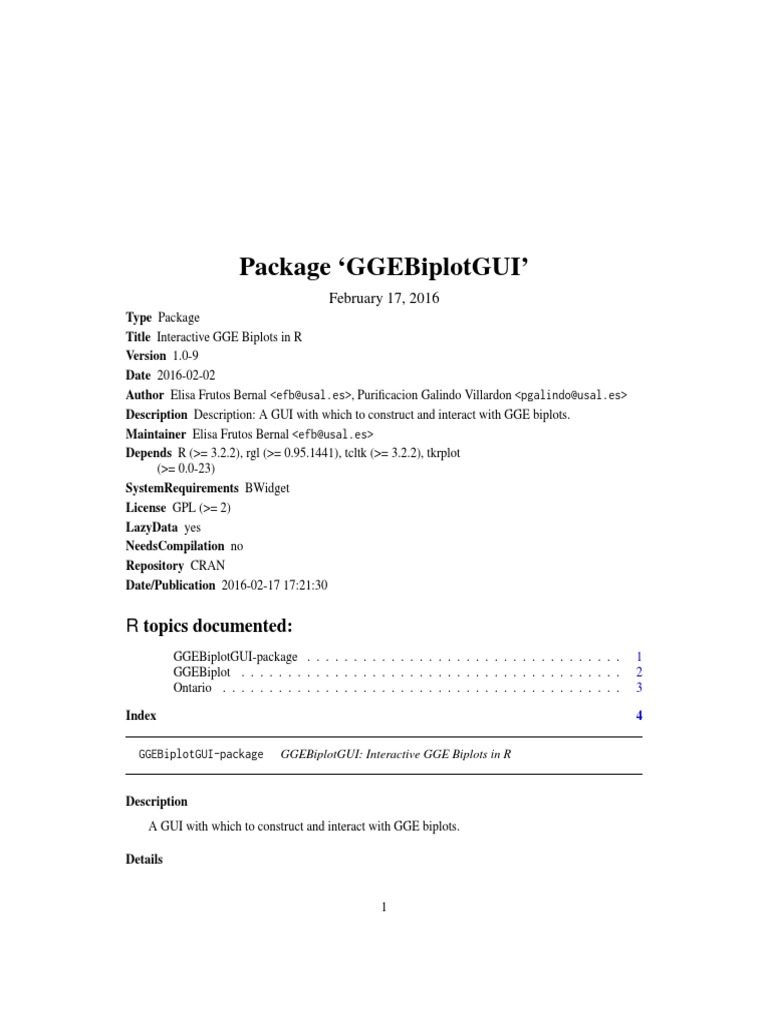 GGEBiplot GUI | PDF | R (Programming Language) | Graphical User Interfaces
