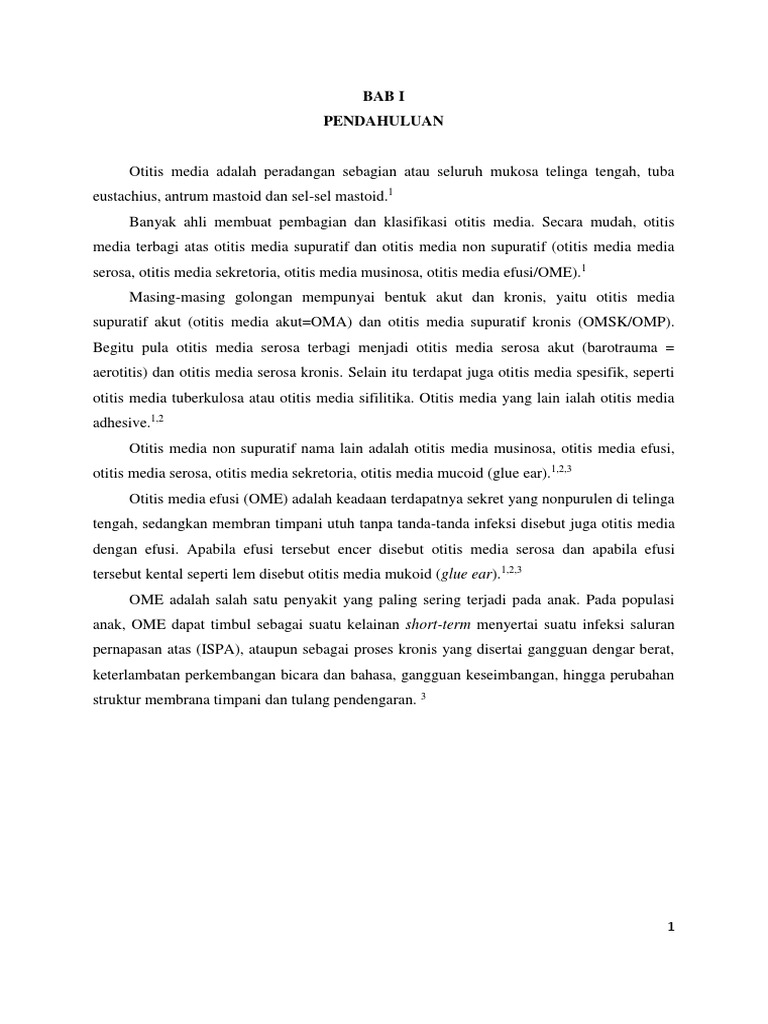 Otitis Media Efusi | PDF