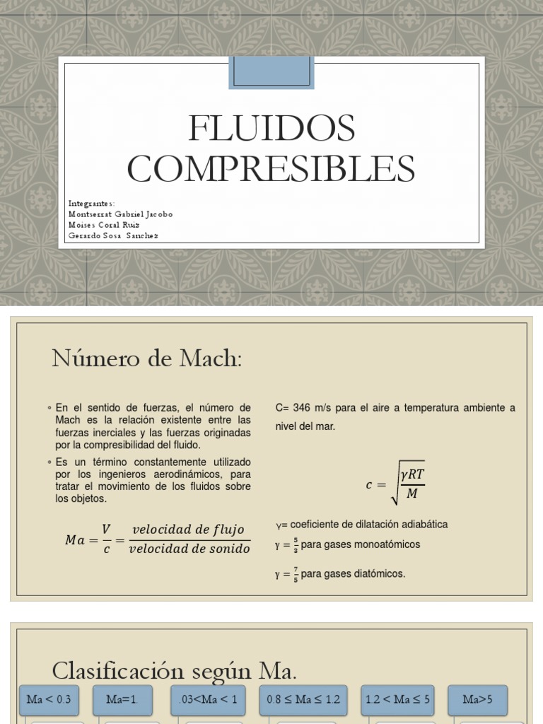 Fluidos Compresibles - EXPOSICIÓN | PDF | Gases | Conduccion termica