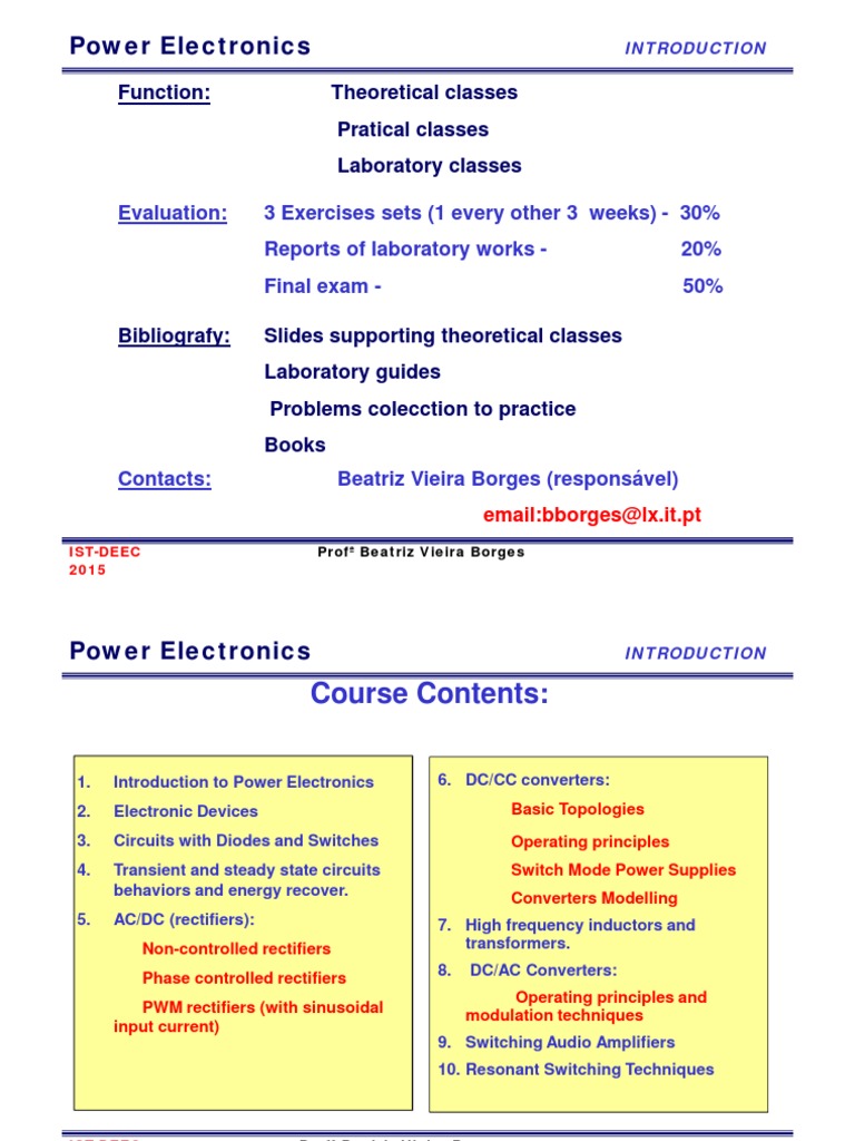 1 Transp EP153 INTRODUCTION (Compatibility Mode) | PDF | Power Electronics | Rectifier