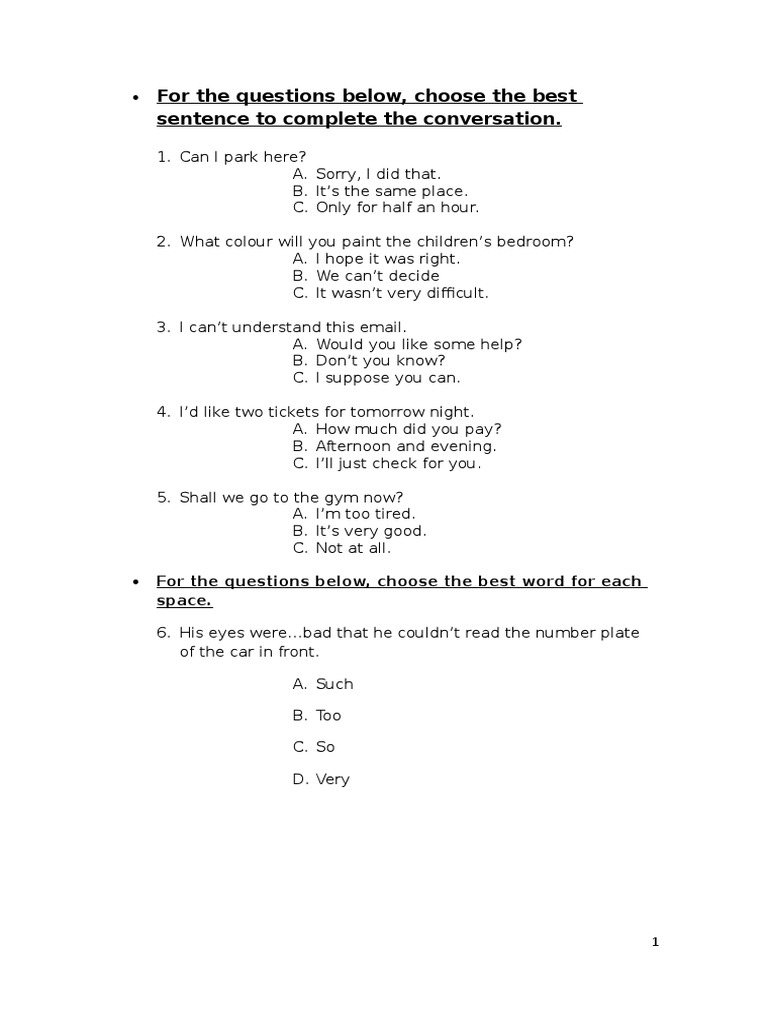 Official Cambridge Placement Test Pdf