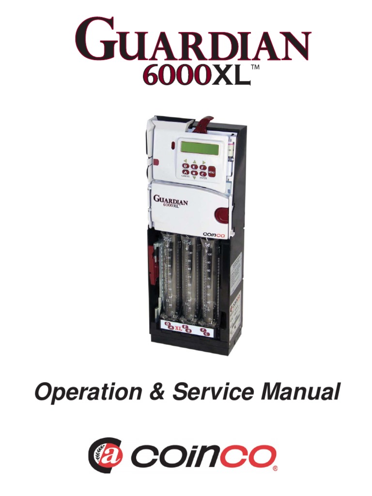 Guardian 6000 XL PDF | PDF | Compact Cassette | Vending Machine