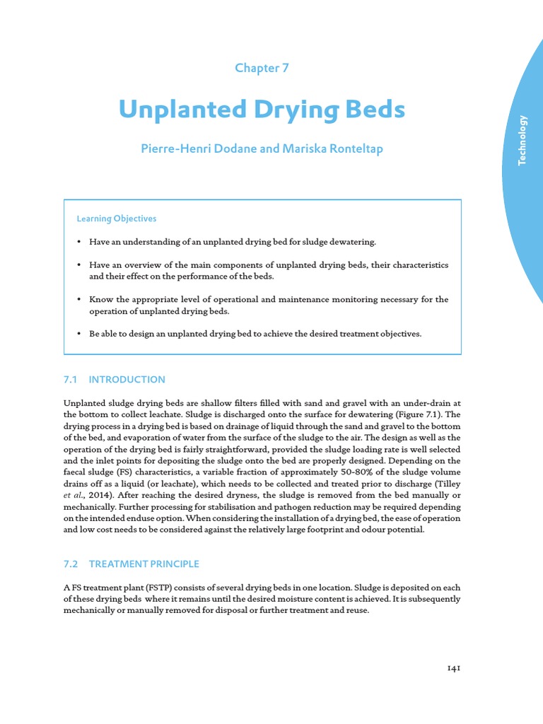 Chapter 7 - Unplanted Drying Beds PDF | PDF