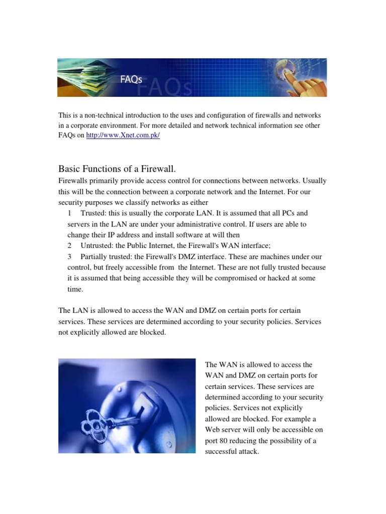 Firewall Intro and Basic Setup | PDF | Firewall (Computing) | Computer Network