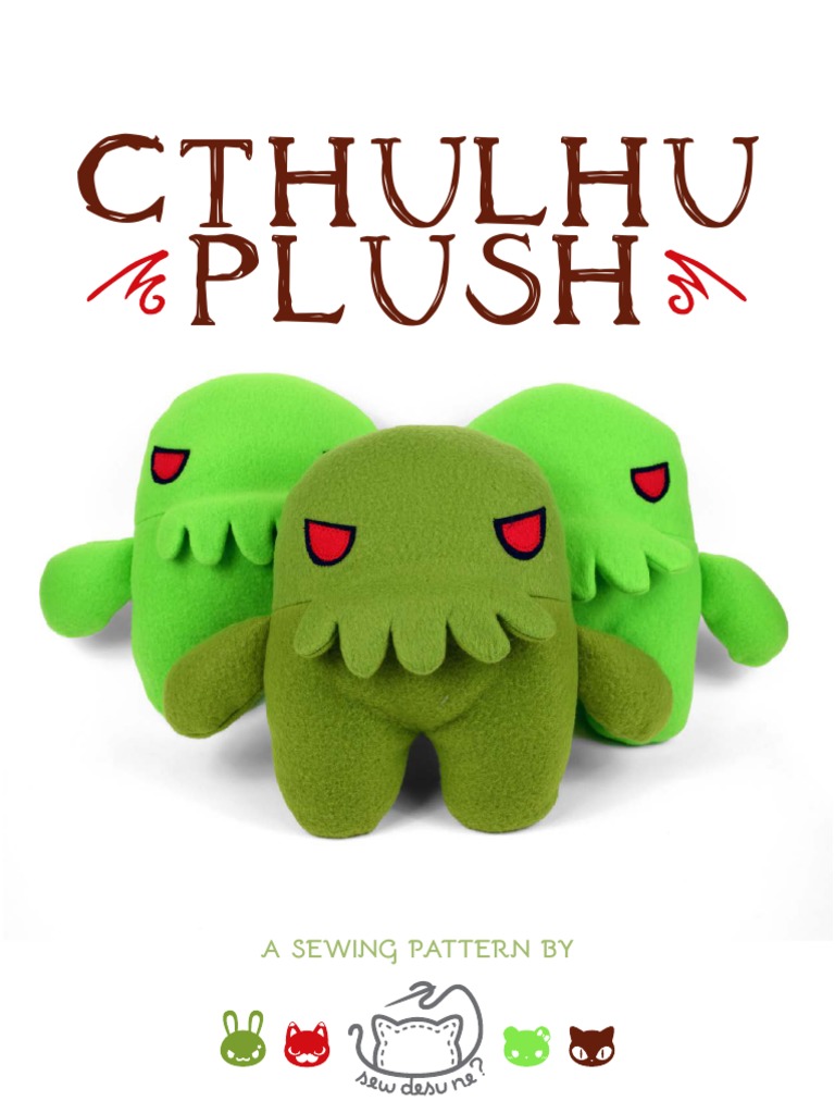 Cthulhu Plush Sewing Pattern PDF | PDF