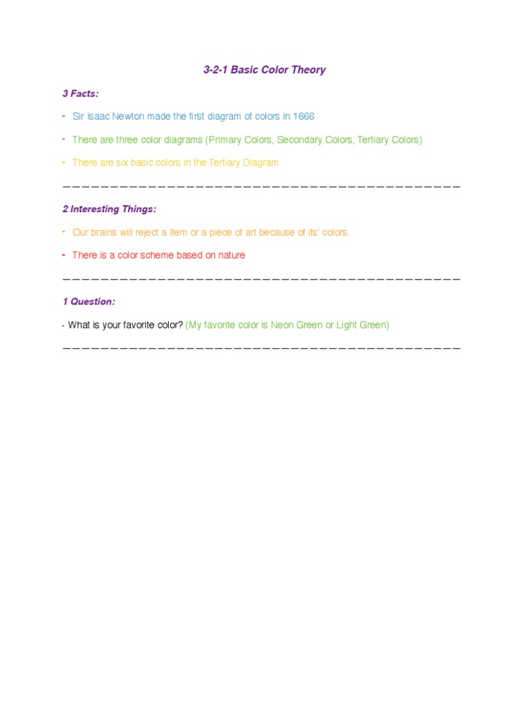 Basic Color Theory Explained | PDF