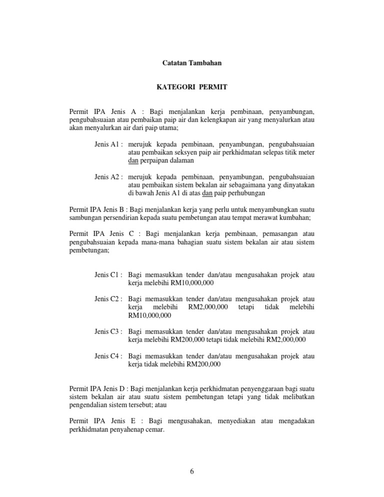 Jenis Permit SPAN | PDF