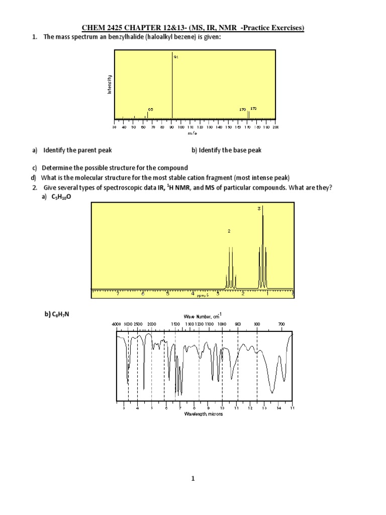 Rmn Problems | Nuclear Magnetic Resonance | Proton Nuclear Magnetic ...