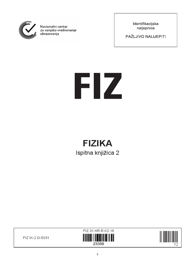 Fiz Ik-2 D-S031 PDF | PDF