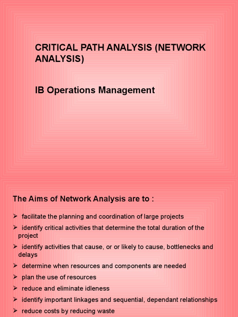 Critical Path Analysis | PDF | Business | Computing