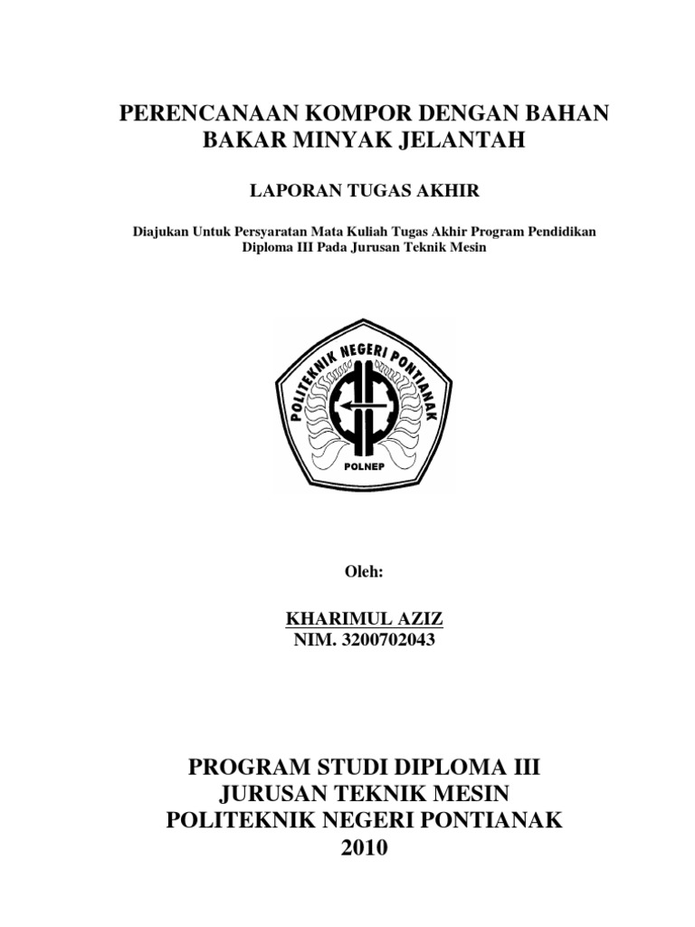 Kompor Minyak Jelantah: Desain & Manfaat | PDF | Sains & Matematika
