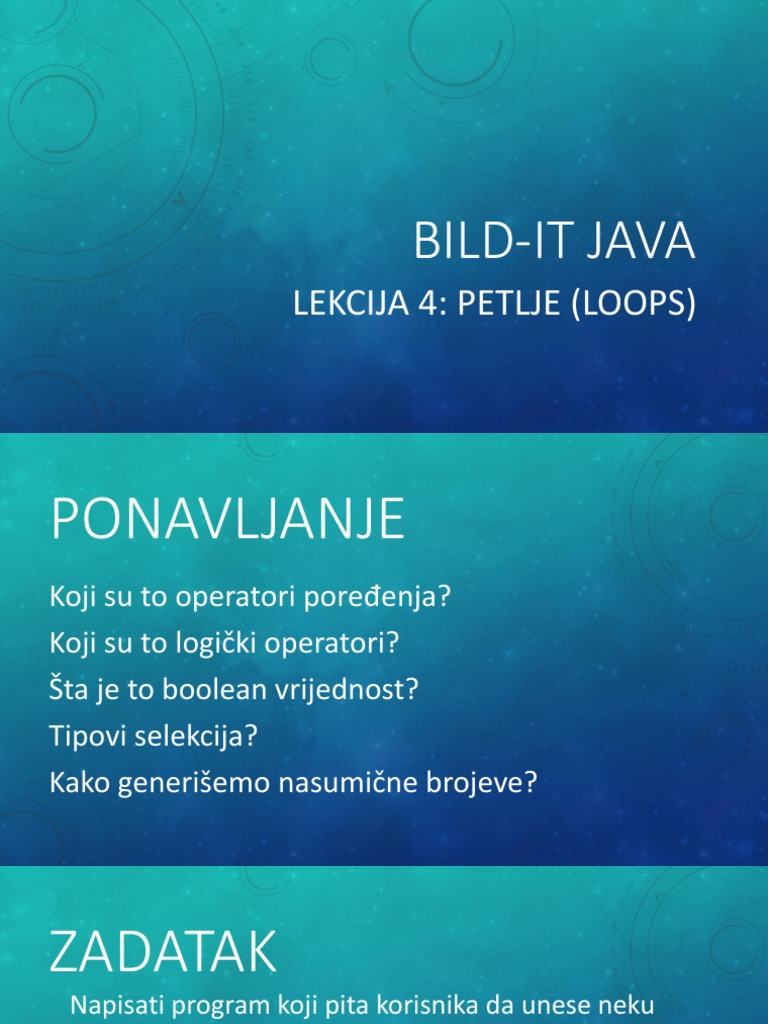 Lekcija 4 PowerPoint Programiranje Java | PDF