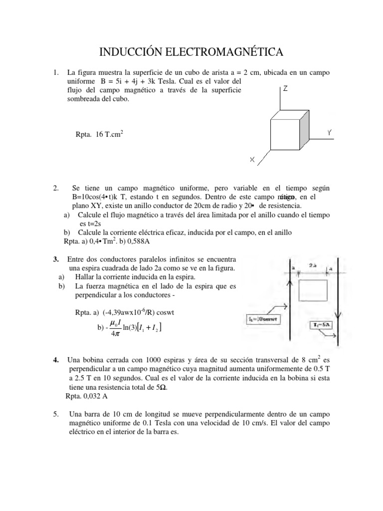 Induccion | PDF | Corriente eléctrica | Inductor
