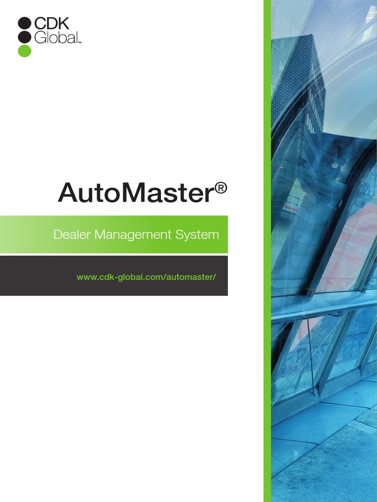 CDK Automaster Brochure v1.0 en | PDF | Sales | Customer Relationship ...