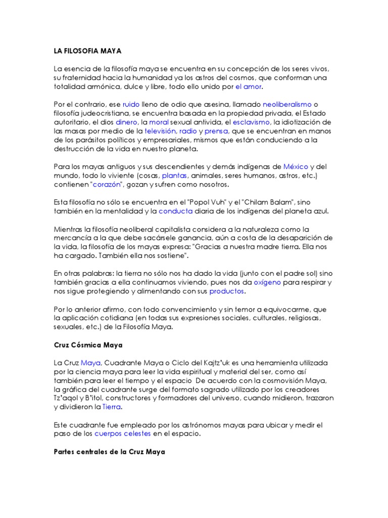 La Filosofia Maya | PDF