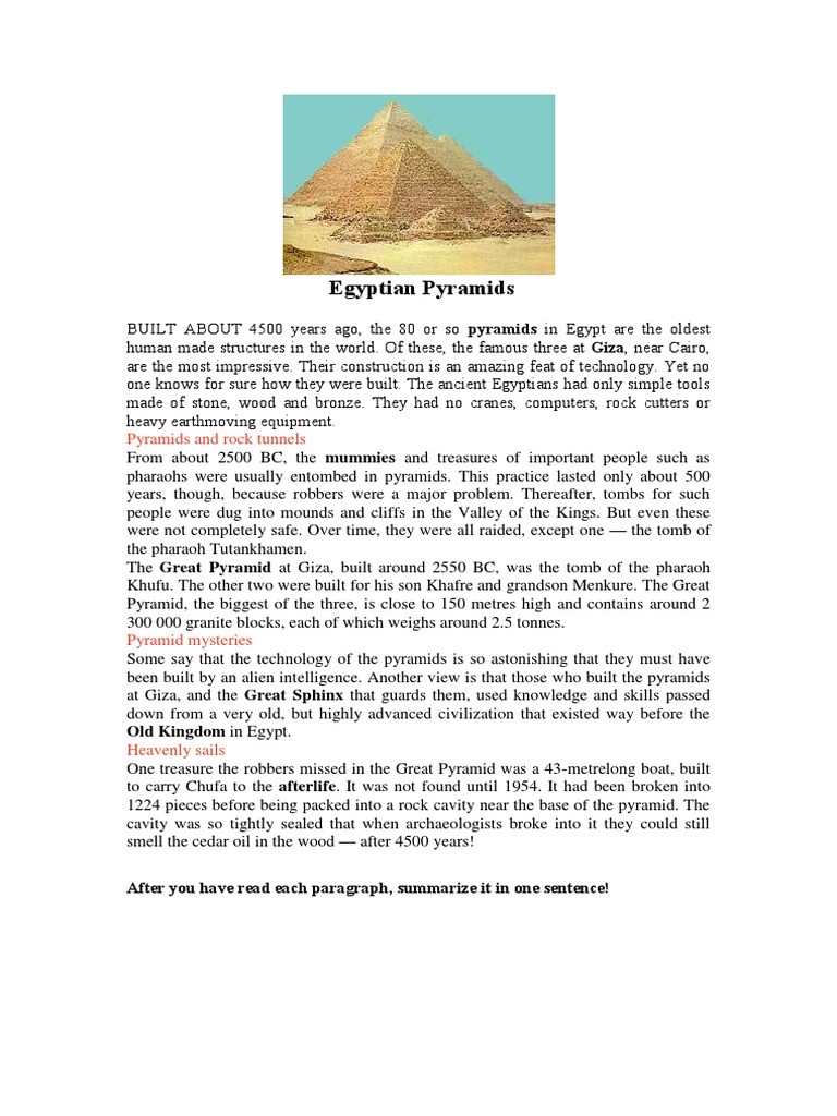 Egyptian Pyramids | PDF | Egyptian Pyramids | Ancient Egypt