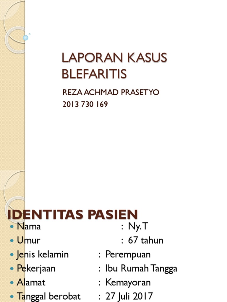 Lapkas Blefaritis Reza AP | PDF